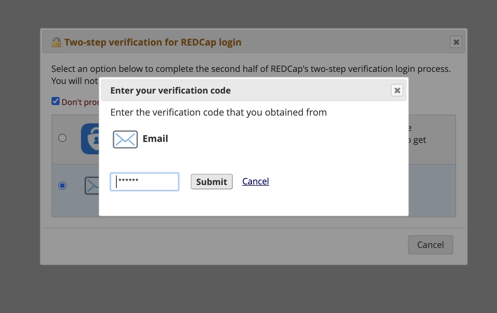 Two-factor authentication คืออะไร? – REDCap MNRH Knowledge base